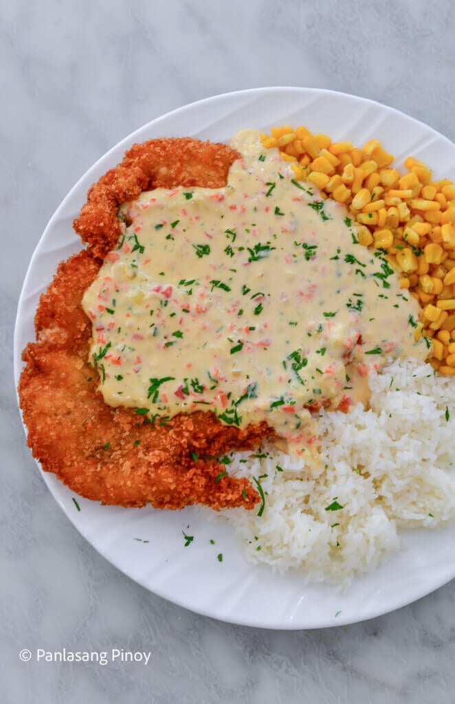 Filipino Chicken ala King with Creamy Sauce - Panlasang Pinoy