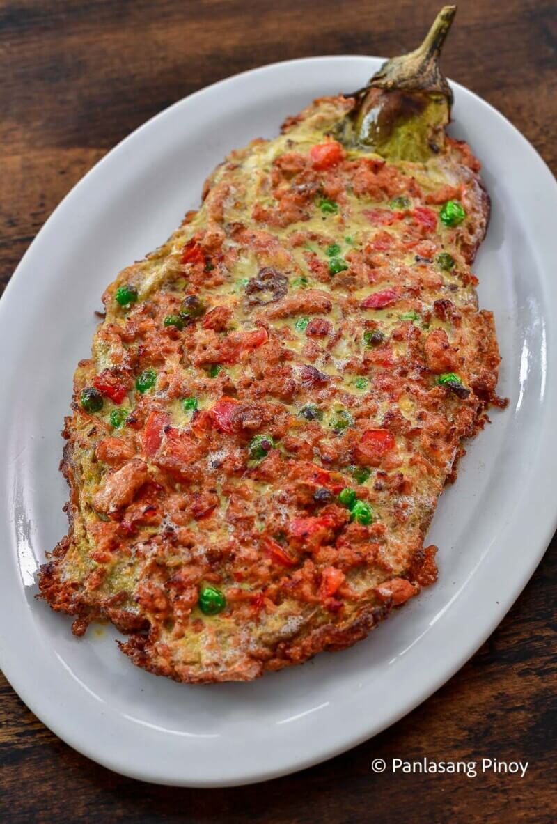 Stuffed Eggplant with Ground Chicken (Relyenong Talong Recipe ...