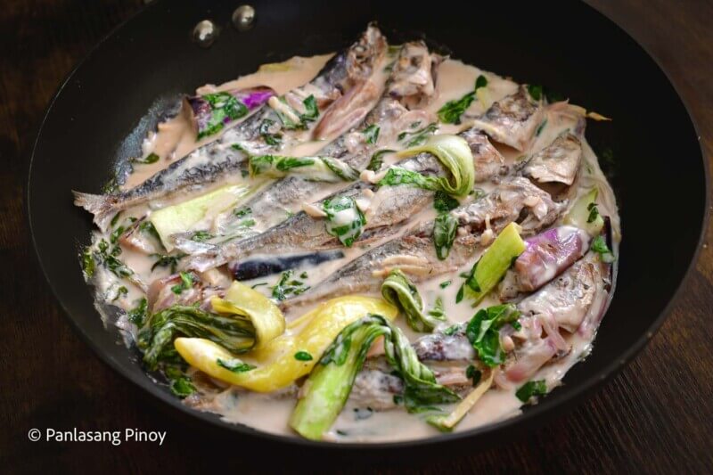 Creamy Coconut Milk Fish Stew (Ginataang Isda with Eggplant and Bok ...