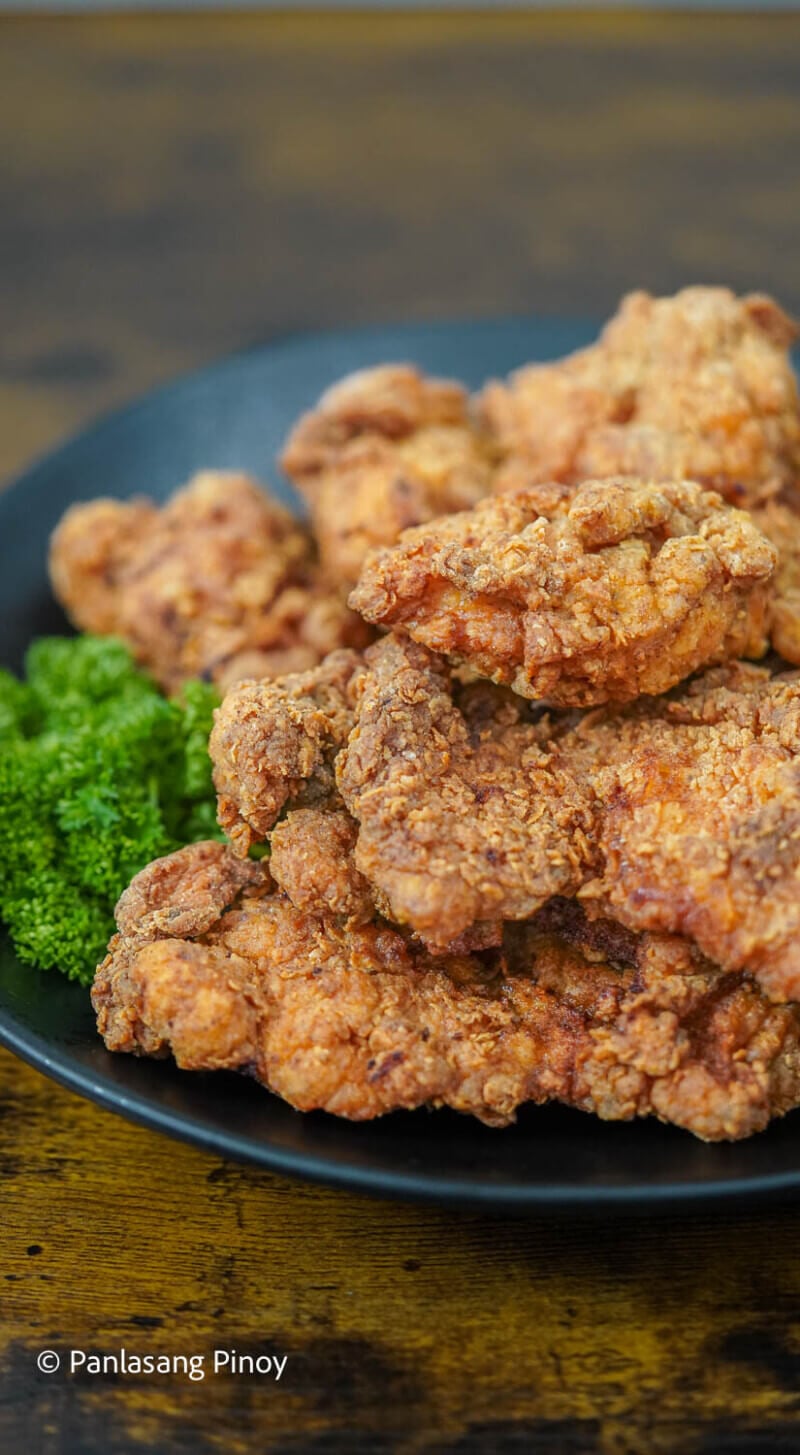 Crispy Fried Chicken Thighs - Panlasang Pinoy