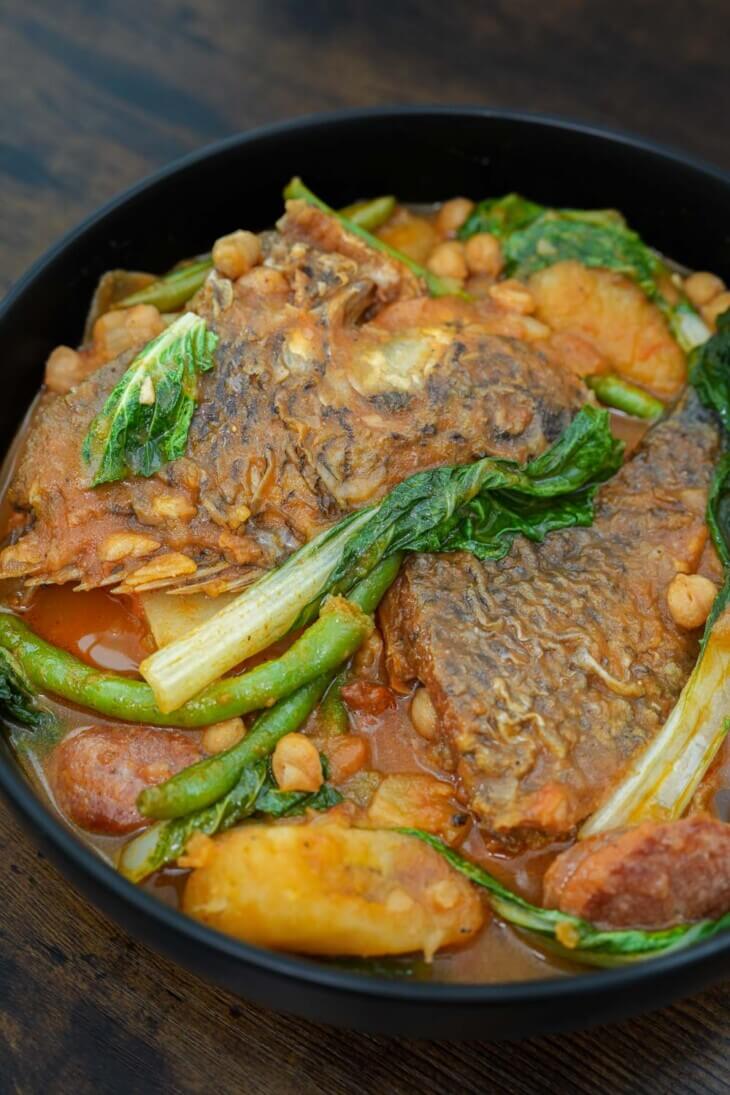 Fish Pochero (Filipino Fish and Vegetable Stew) - Panlasang Pinoy