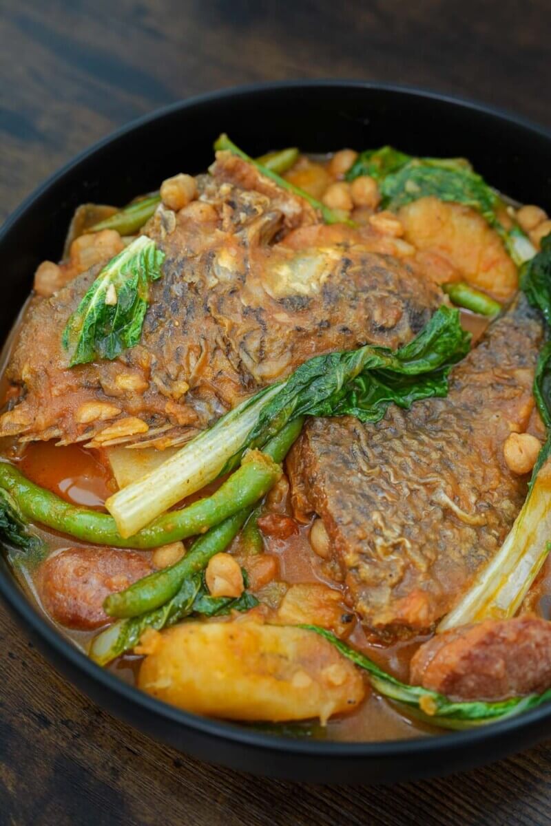 Fish Pochero (Filipino Fish and Vegetable Stew) - Panlasang Pinoy